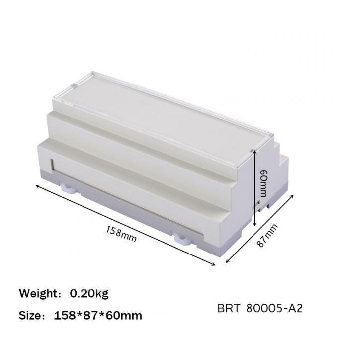 158*87*60mm Plastik Din Rail Enclosure Untuk Proyek ABS Pcb Board ...